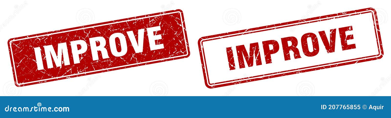 Improve Stamp Set. Improve Square Grunge Sign Stock Vector ...