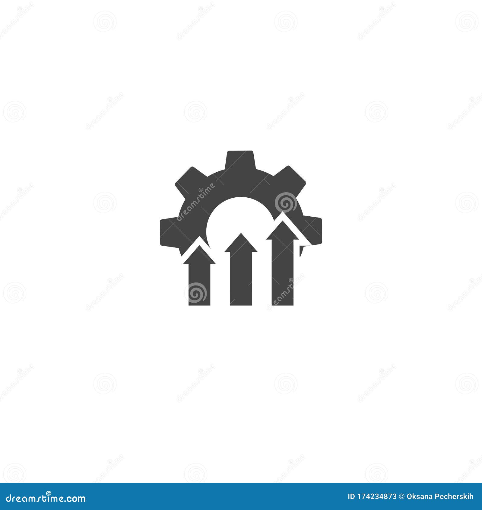 Improve Vector Icon on White Isolated Background Stock Vector ...