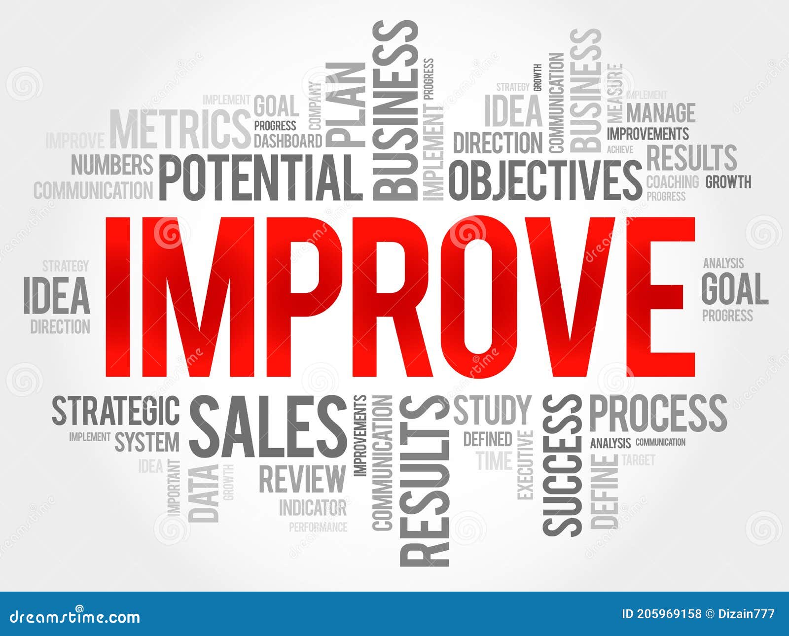 Improve word cloud stock illustration. Illustration of innovation ...