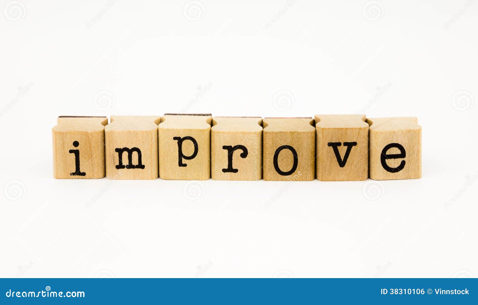 Improve Wording Isolate On White Background Royalty Free Stock Image ...