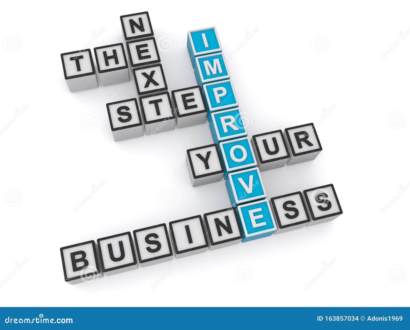 Improve Your Business Next Step Stock Illustration - Illustration of ...