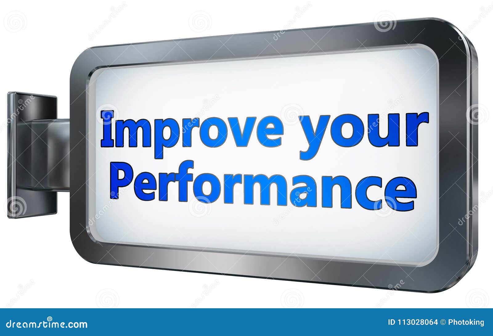 Improve Your Performance on Billboard Background Stock Illustration ...