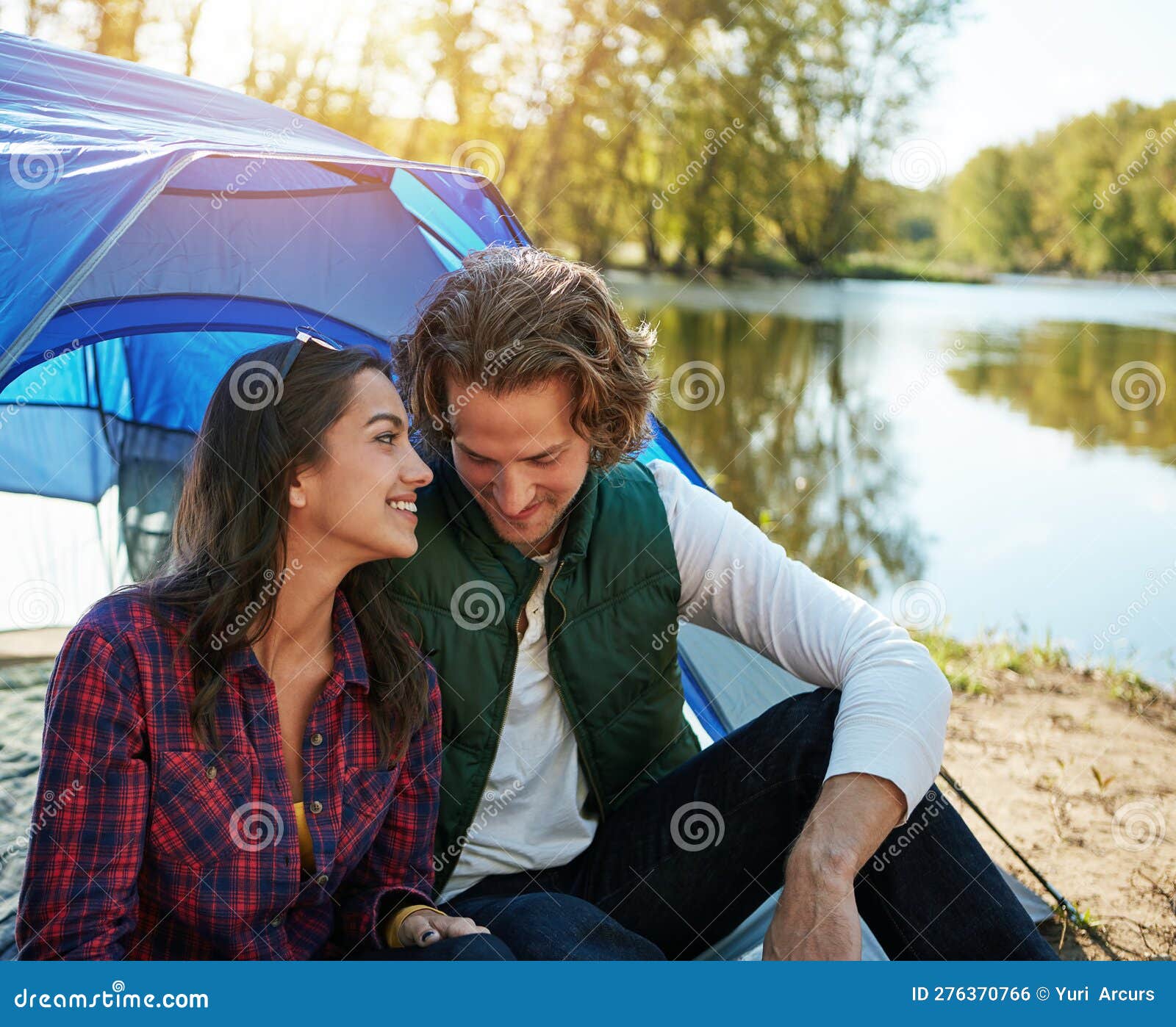 Improve Your Relationship by Going Camping. an Adventurous Couple Out ...
