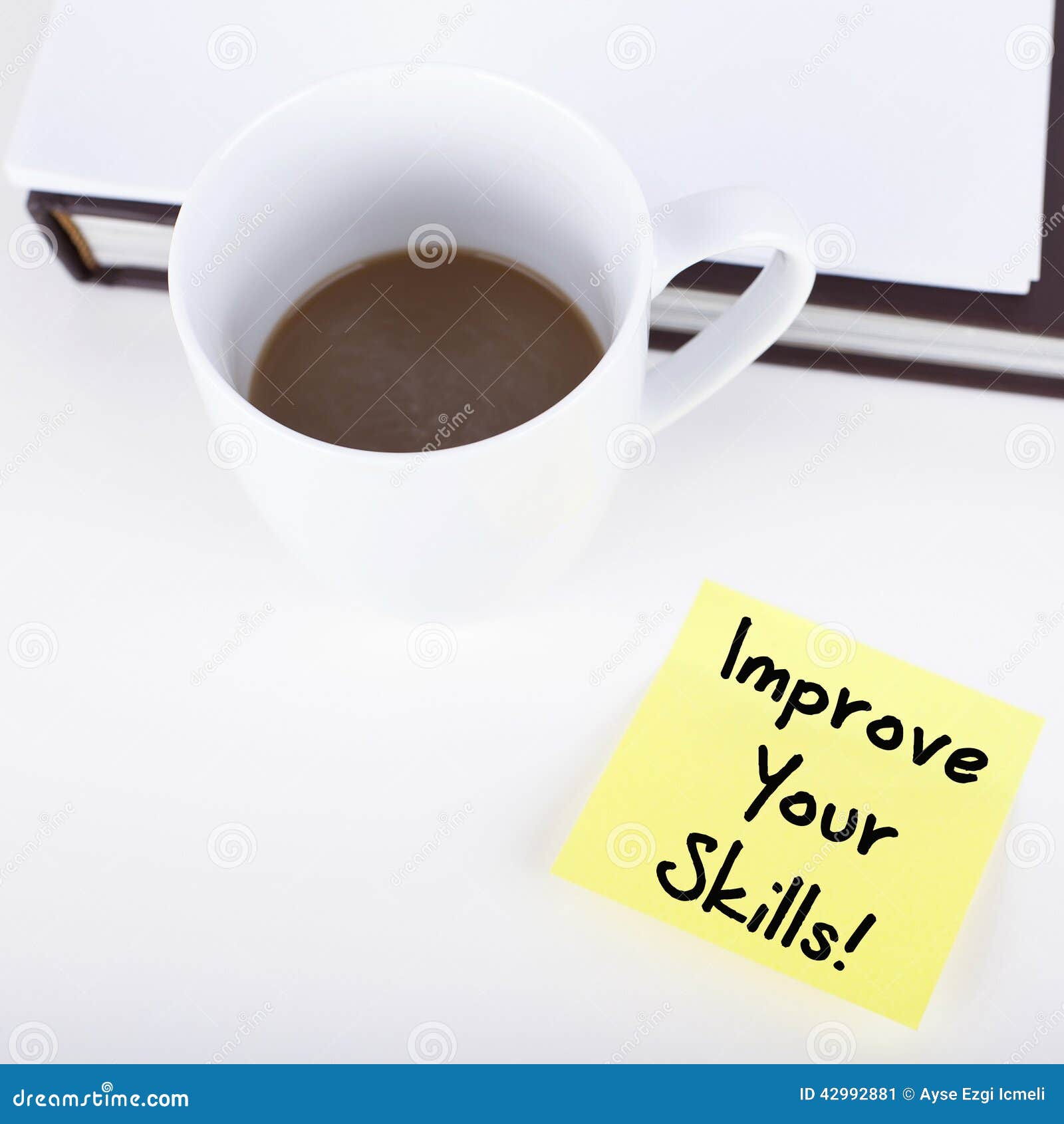 Improve your skills stock image. Image of message, hanwritten - 42992881