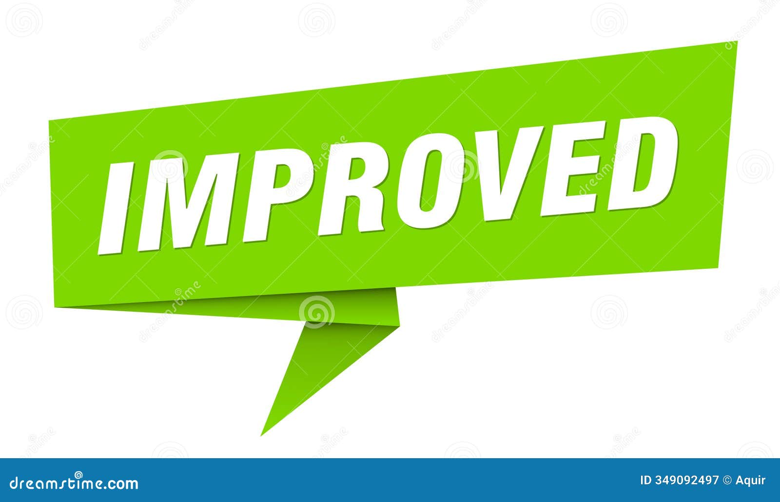 Improved Banner. Improved Speech Bubble, Label, Sticker, Sign Template ...