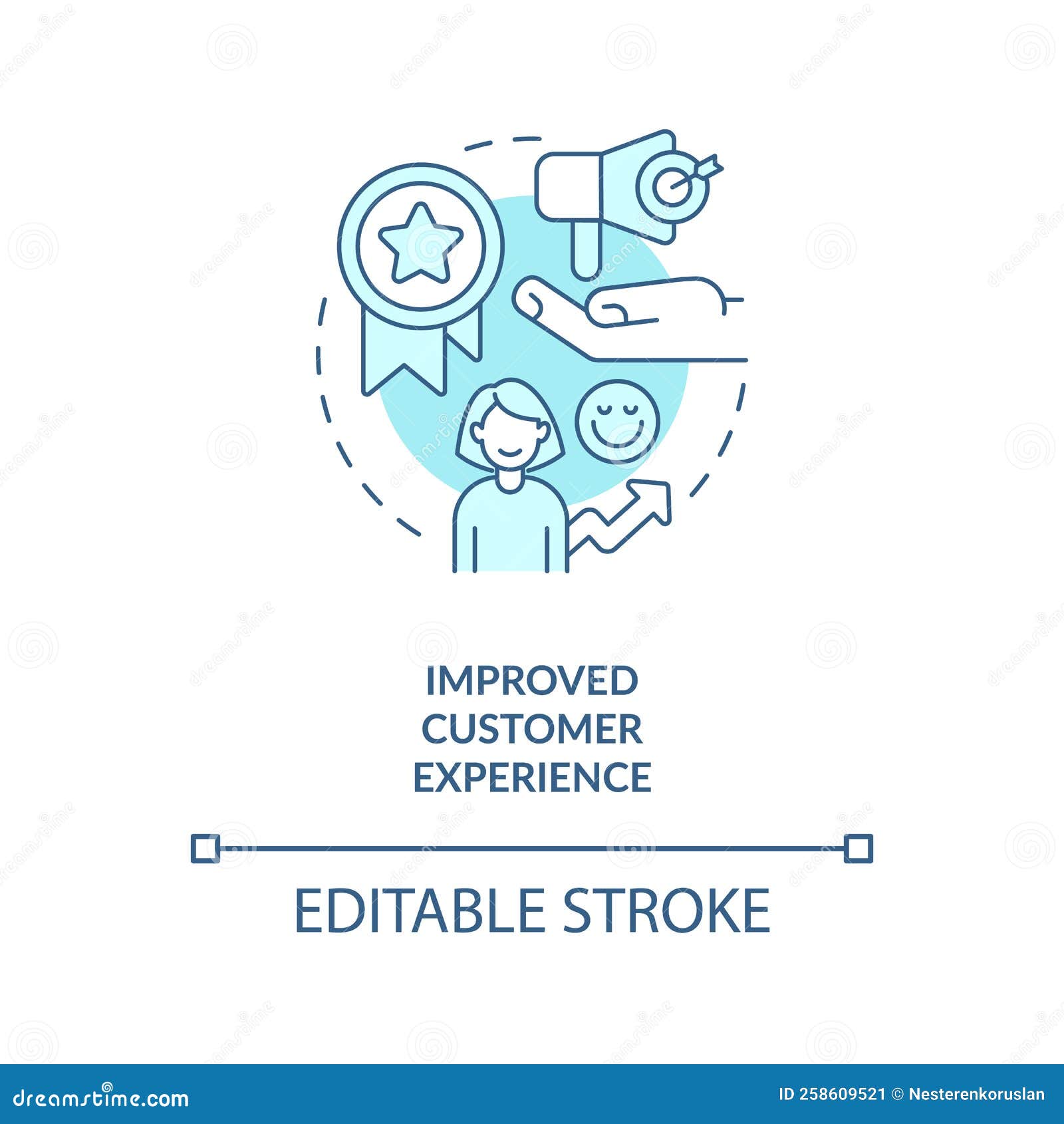 Improved Customer Experience Concept Icon Vector Illustration ... Improved Customer Experience Concept Icon Vector Illustration ...