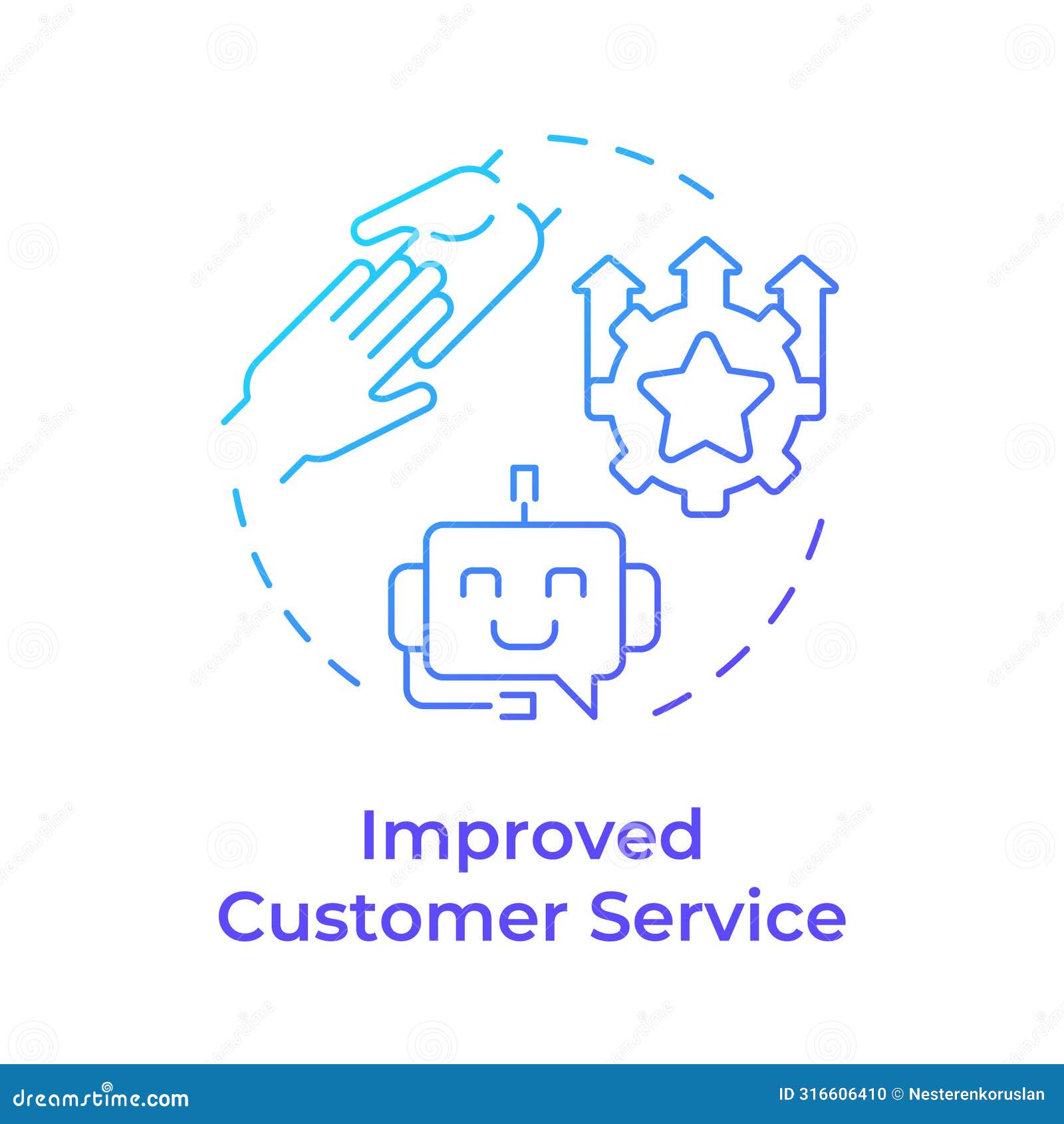 Improved Customer Experience Concept Icon Vector Illustration ... Improved Customer Experience Concept Icon Vector Illustration ...
