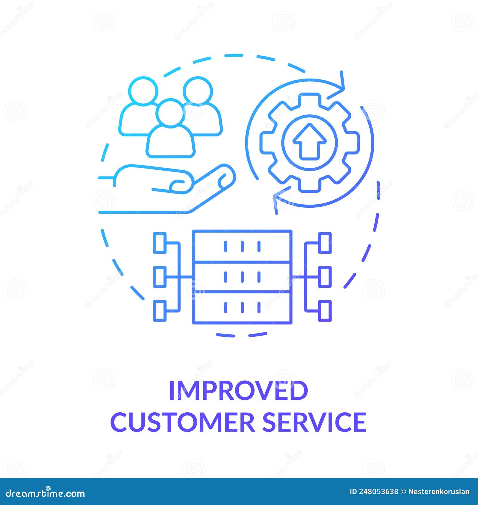 Improved Customer Experience Concept Icon Vector Illustration ... Improved Customer Experience Concept Icon Vector Illustration ...