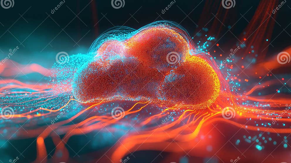 Improved Efficiency and Savings with Cloud Computing Stock Photo ...