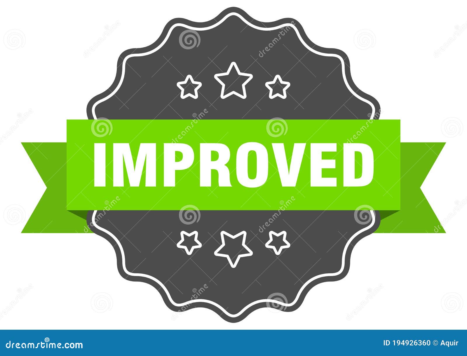 Improved Label. Improved Isolated Seal. Sticker. Sign Stock Vector ...