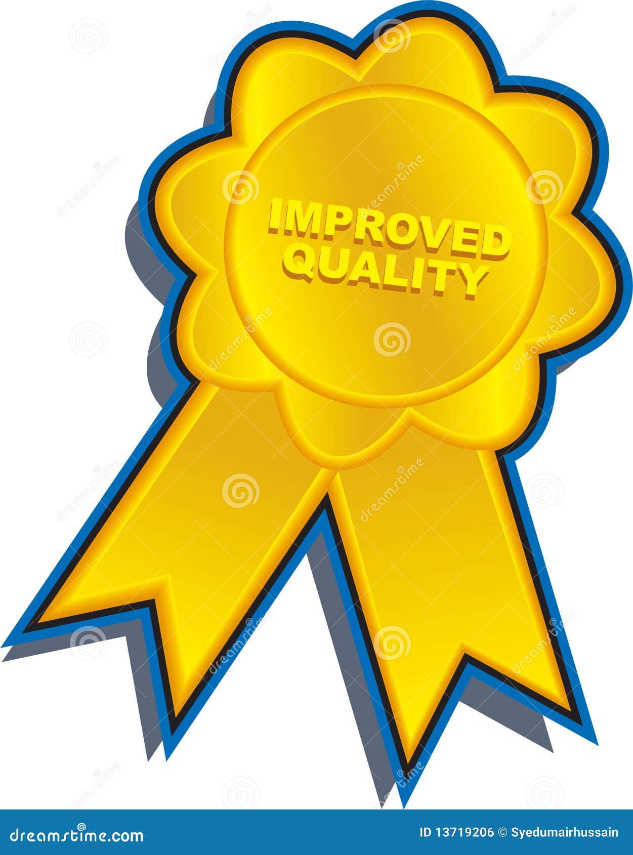 Improved quality logo stock vector. Illustration of satisfied - 13719206 Improved quality logo stock vector. Illustration of satisfied - 13719206