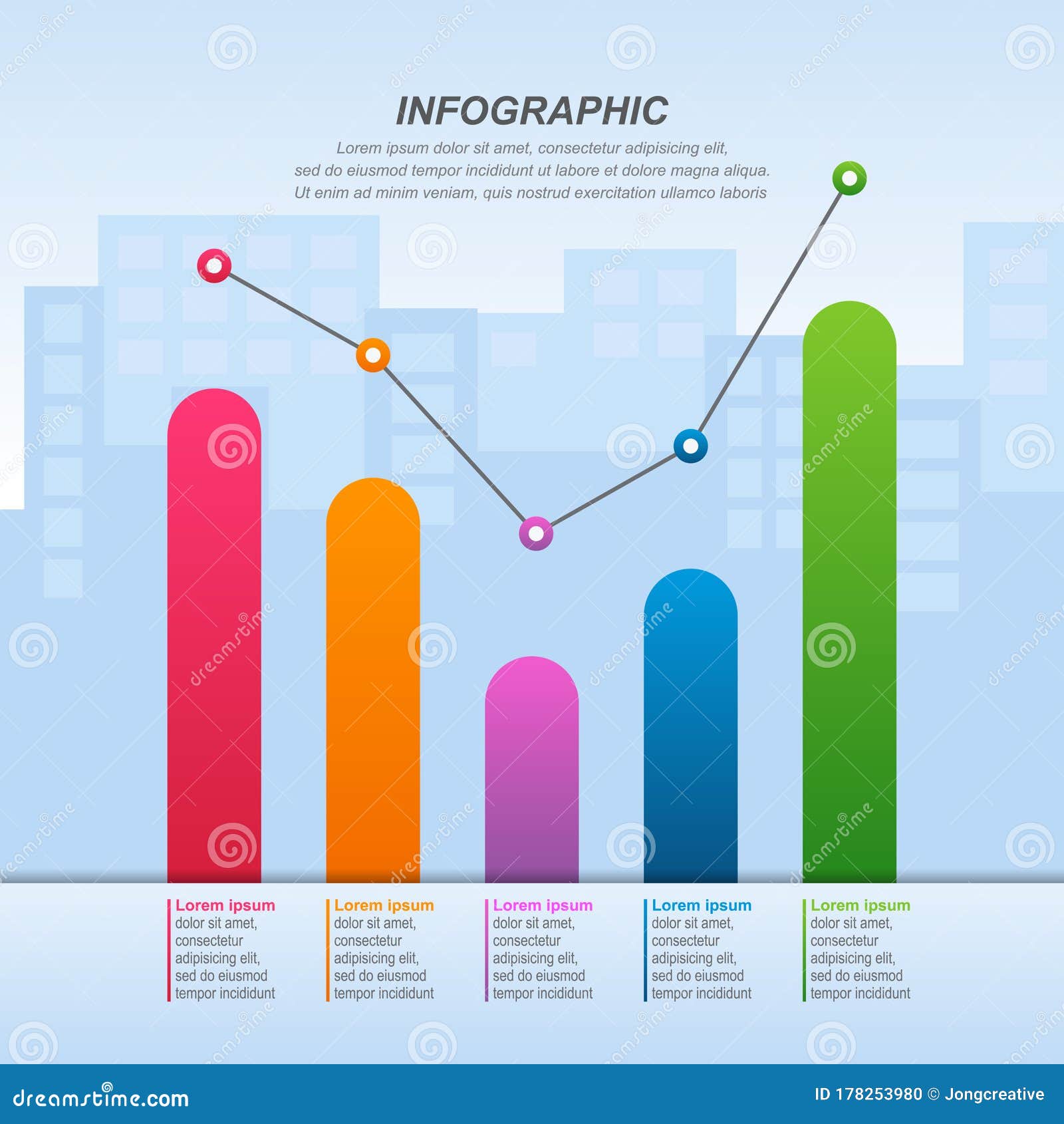 Improved Recovered after Crisis Graph Bar Chart Economic Statistical ...