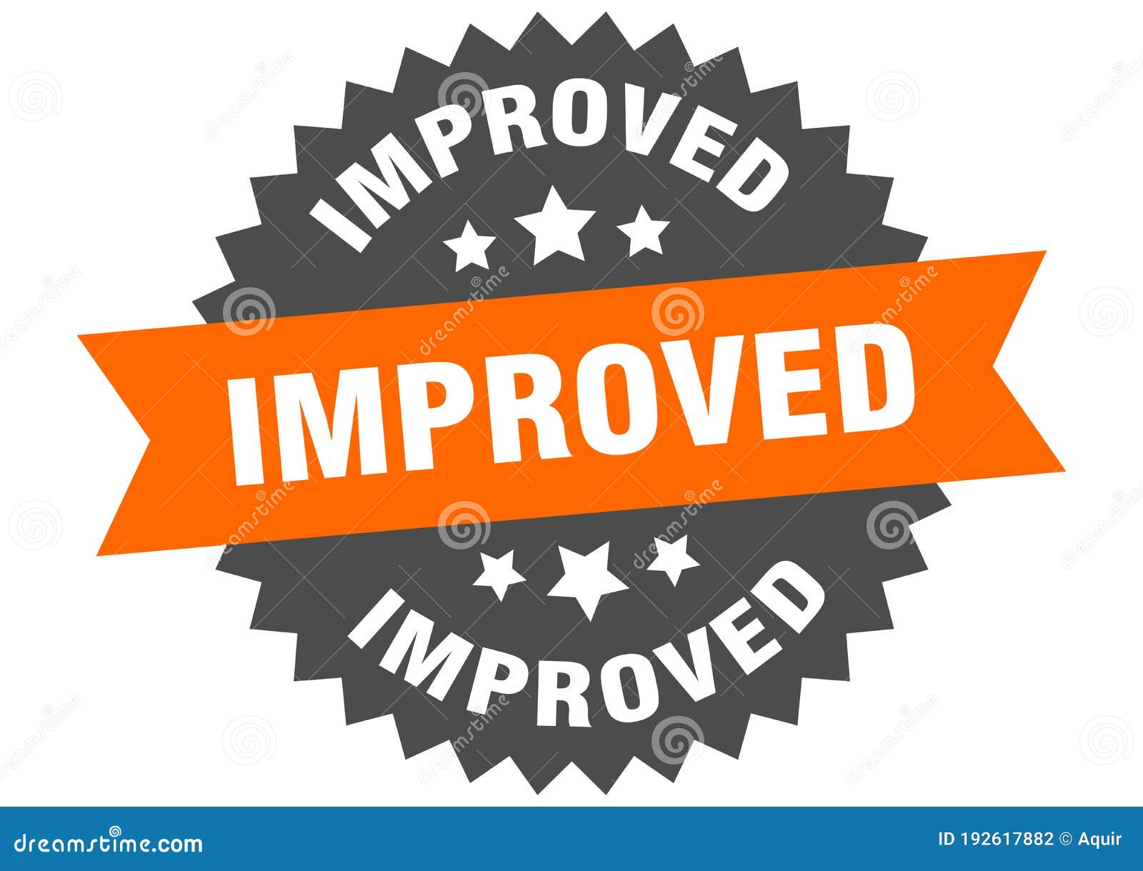 New And Improved Sign Shows Latest Development Stock Photography ...