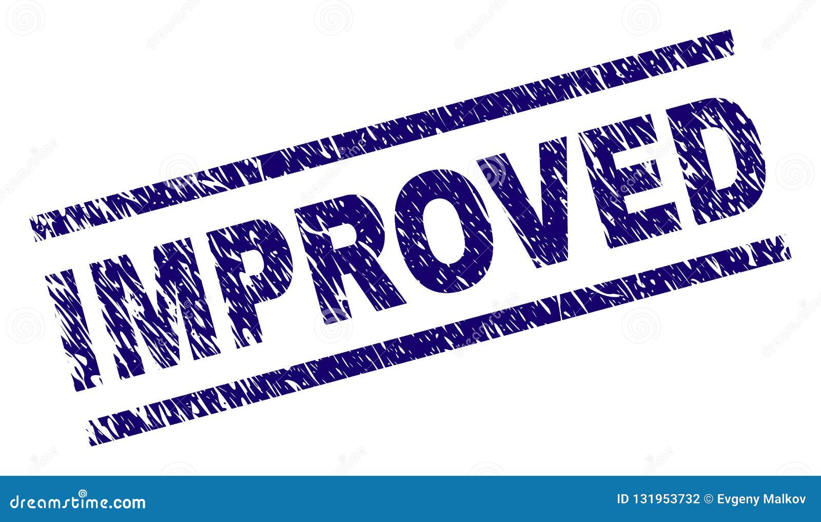 Scratched Textured IMPROVED Stamp Seal Stock Vector - Illustration of ...