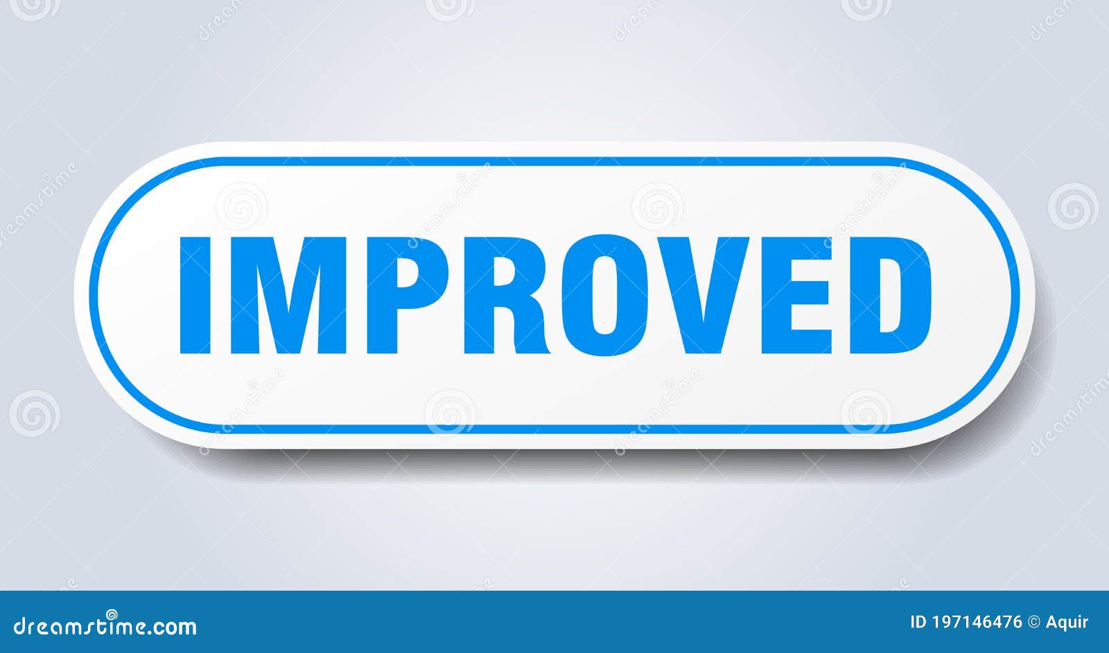 New And Improved Sign Shows Latest Development Stock Photography ...