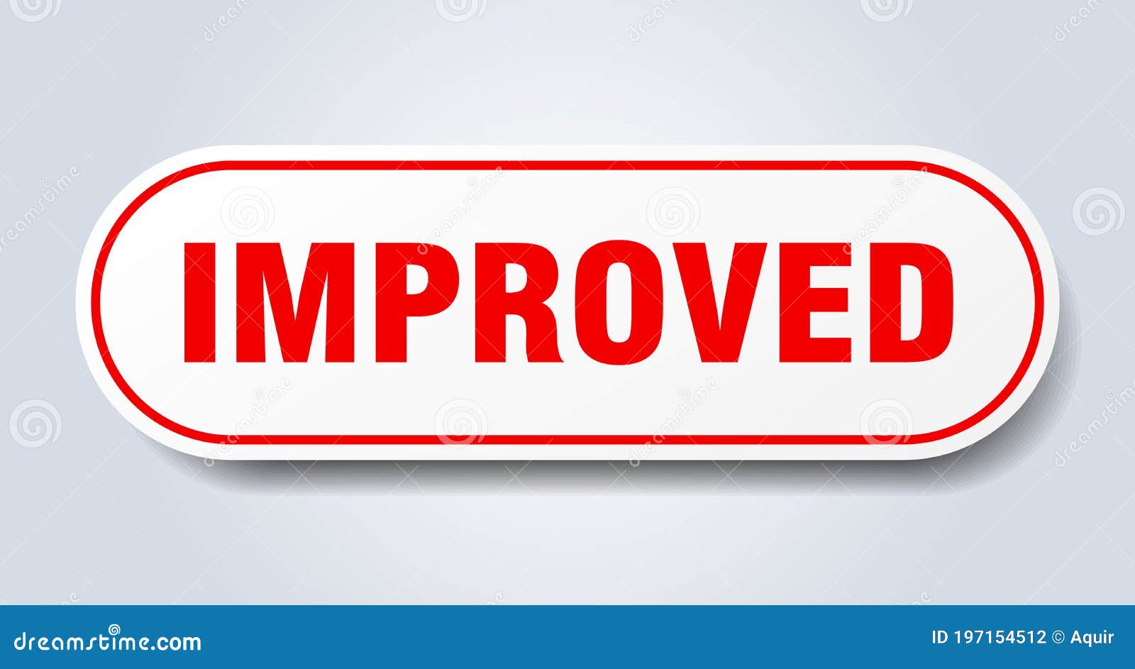 New And Improved Sign Shows Latest Development Stock Photography ...