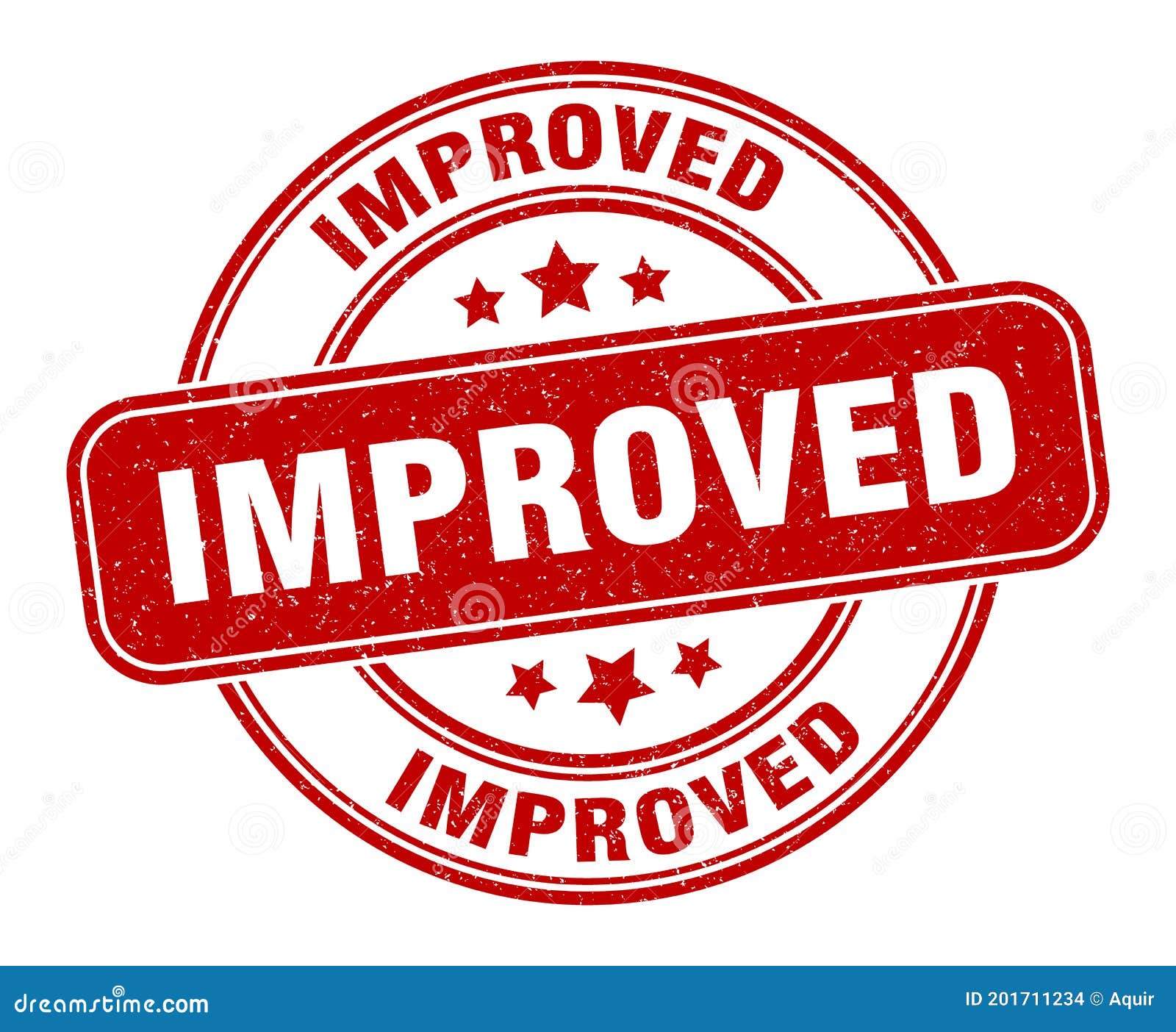 Improved Stamp. Improved Label. Round Grunge Sign Stock Vector ...