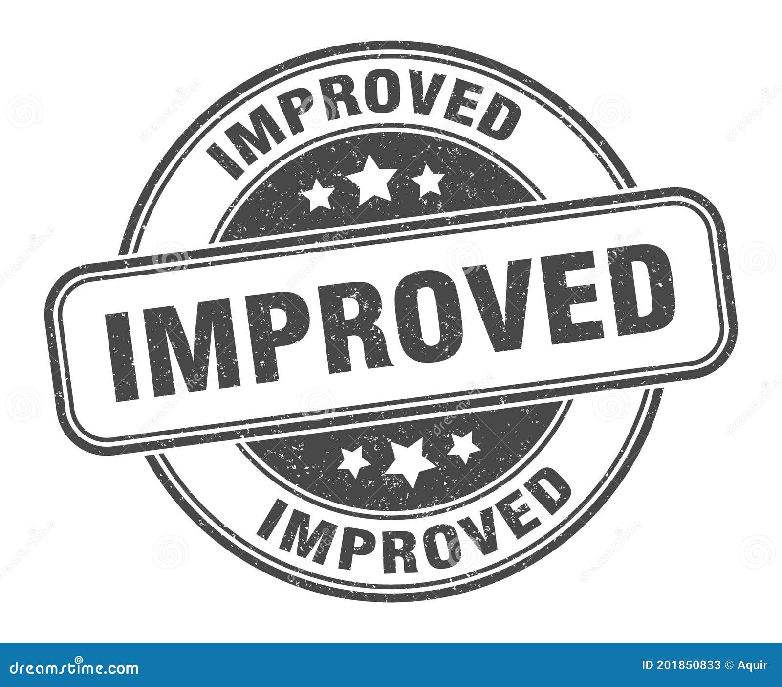 Improved Stamp. Improved Label. Round Grunge Sign Stock Vector ...