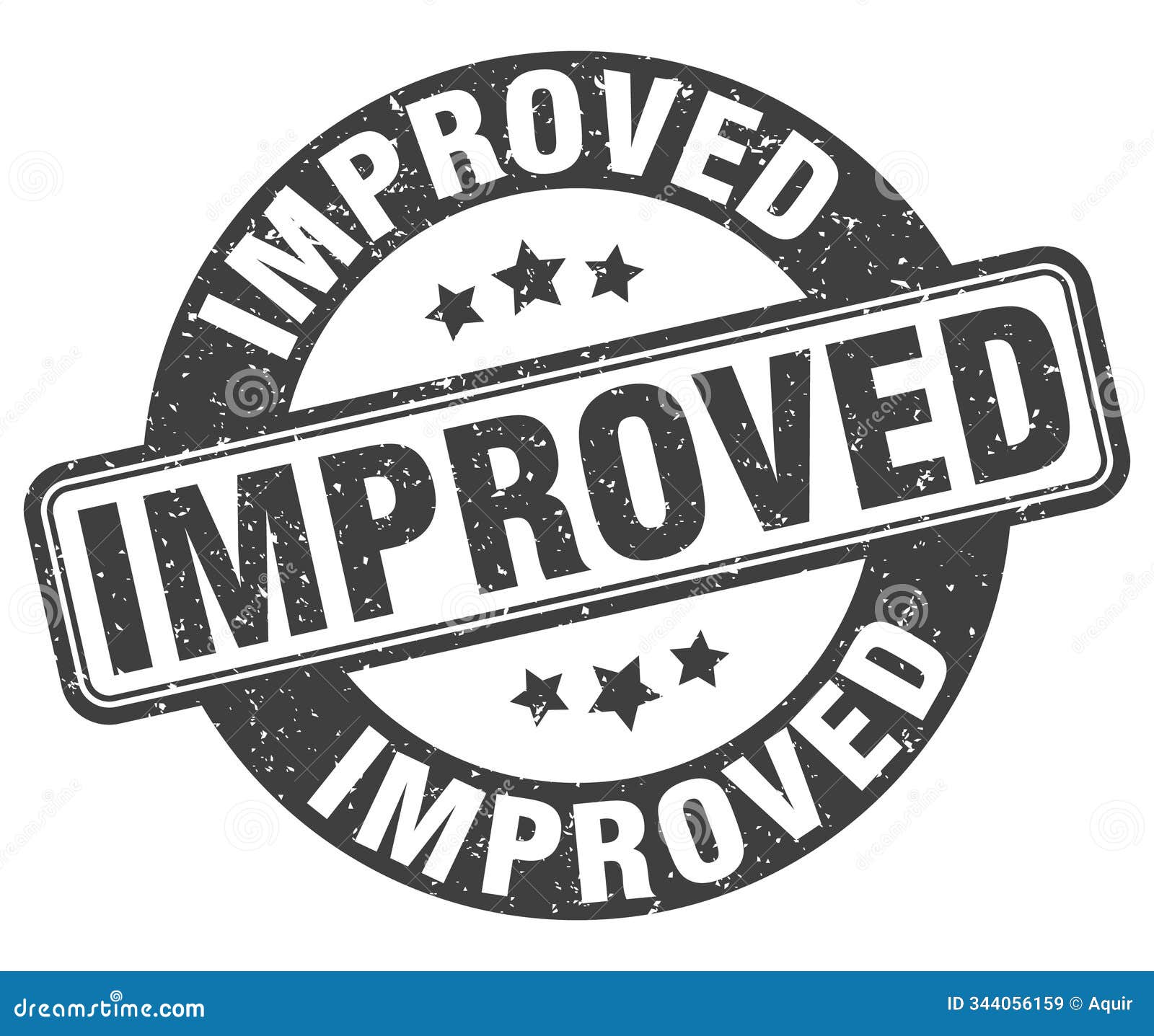 Improved Stamp. Improved Label On Transparent Background. Round Sign ...