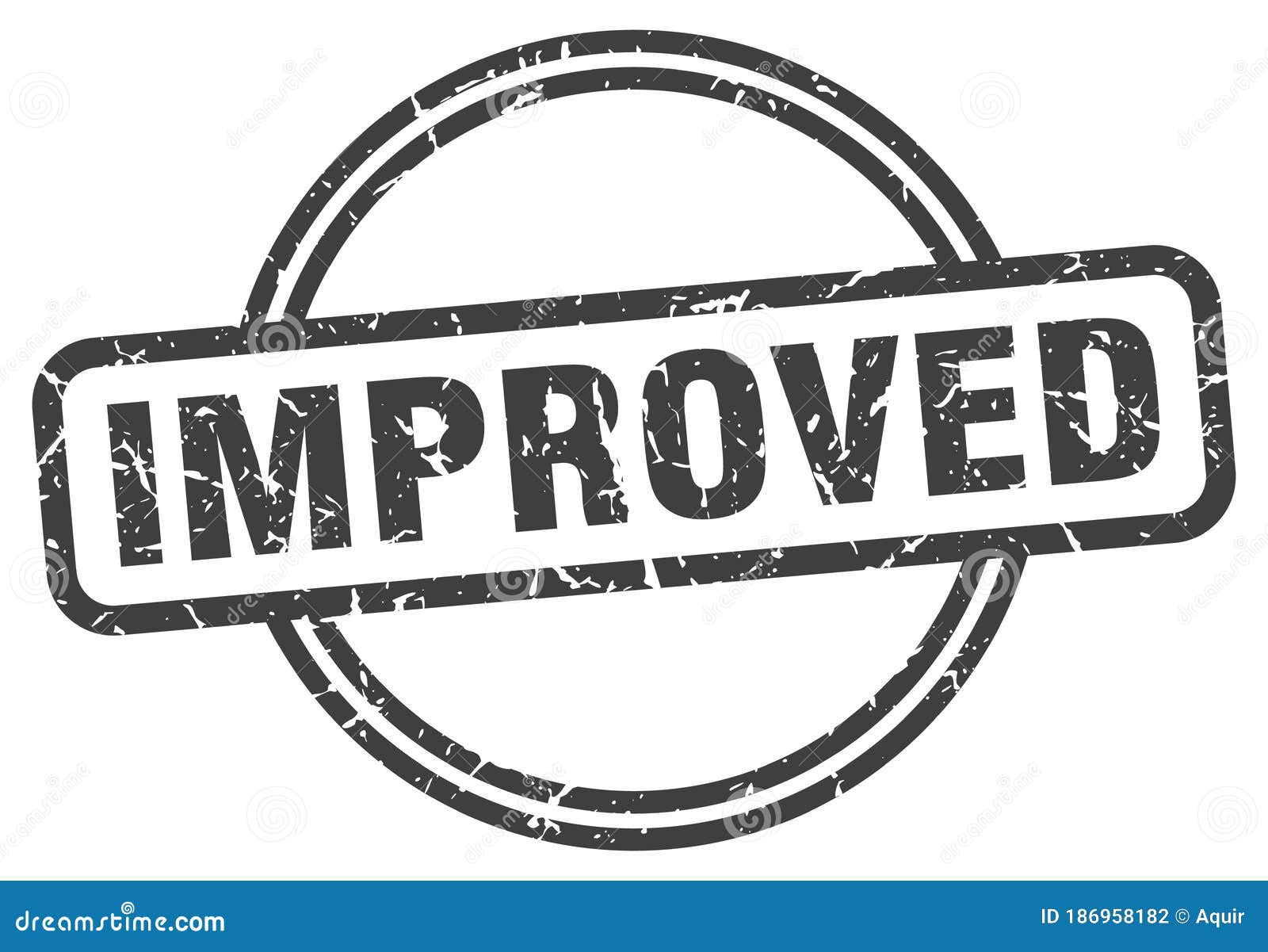 Improved Stamp. Improved Round Vintage Grunge Label Stock Vector ...