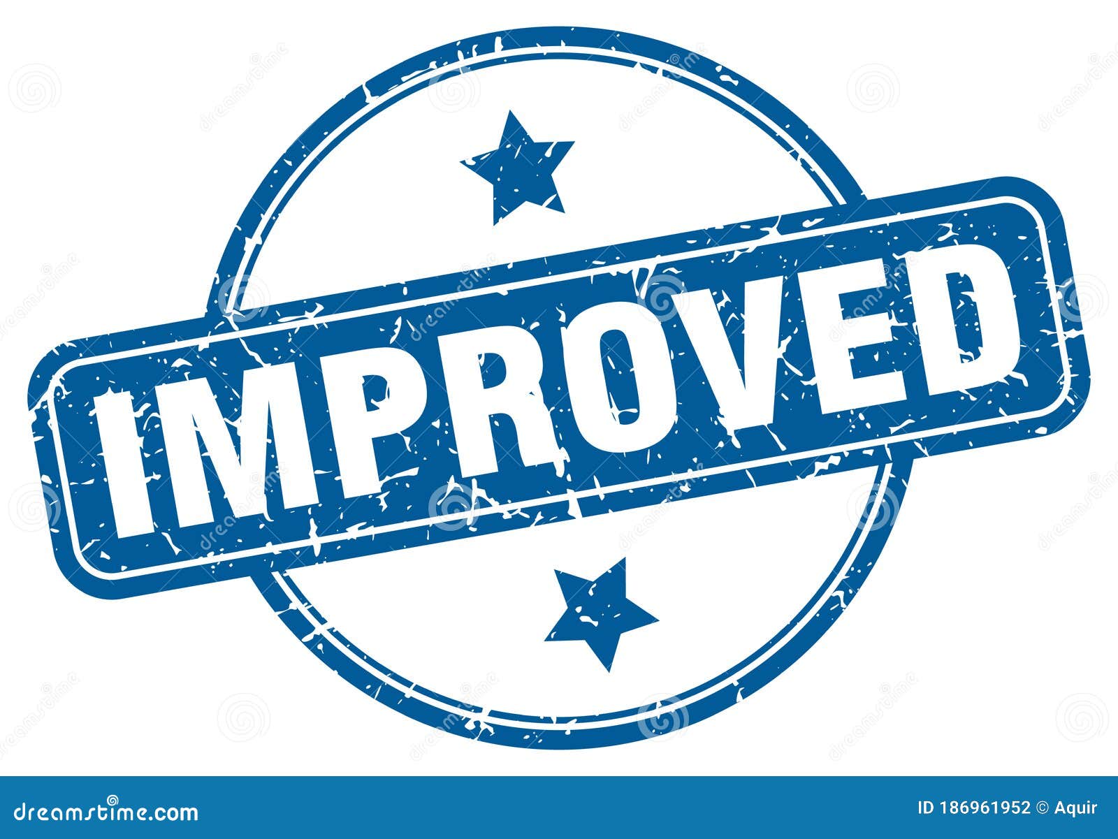 Improved Stamp. Improved Round Vintage Grunge Label Stock Vector ...