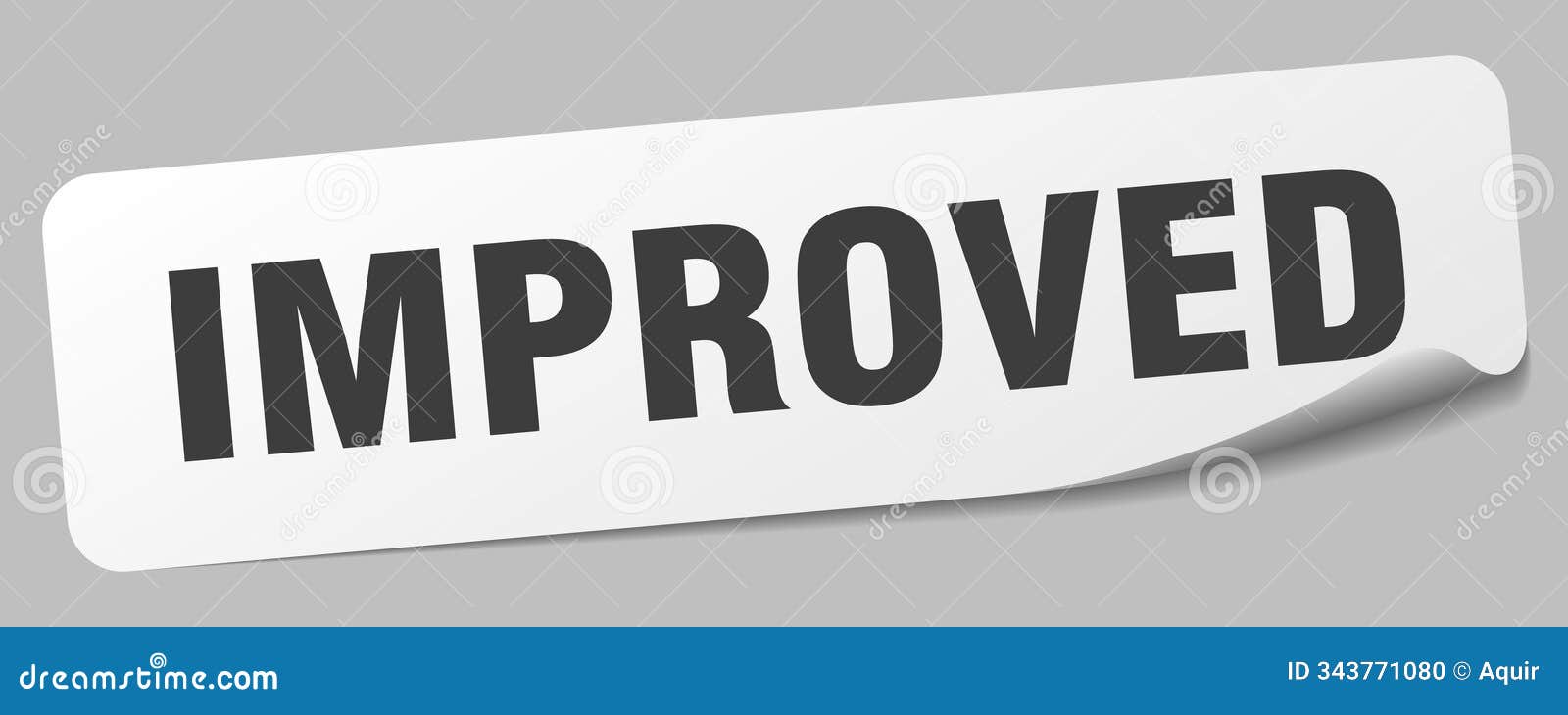 Improved Sticker. Improved Label Cartoon Vector | CartoonDealer.com ...