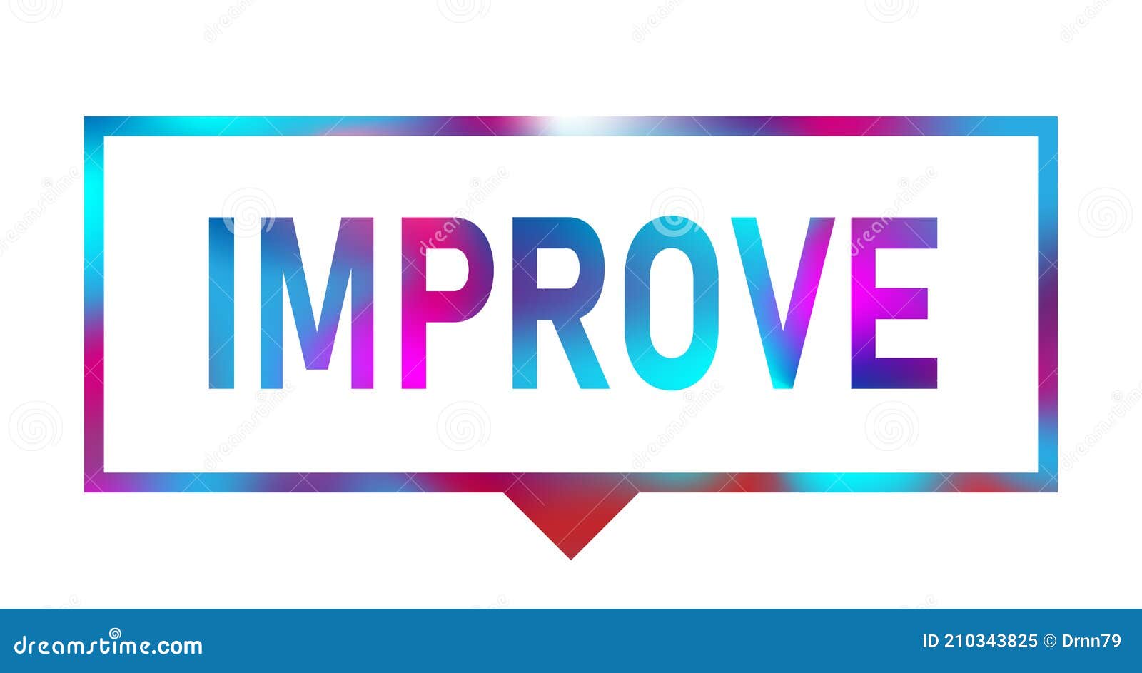 Improved Text Written in Speech Bubble ,Vector Illustration. Stock ...