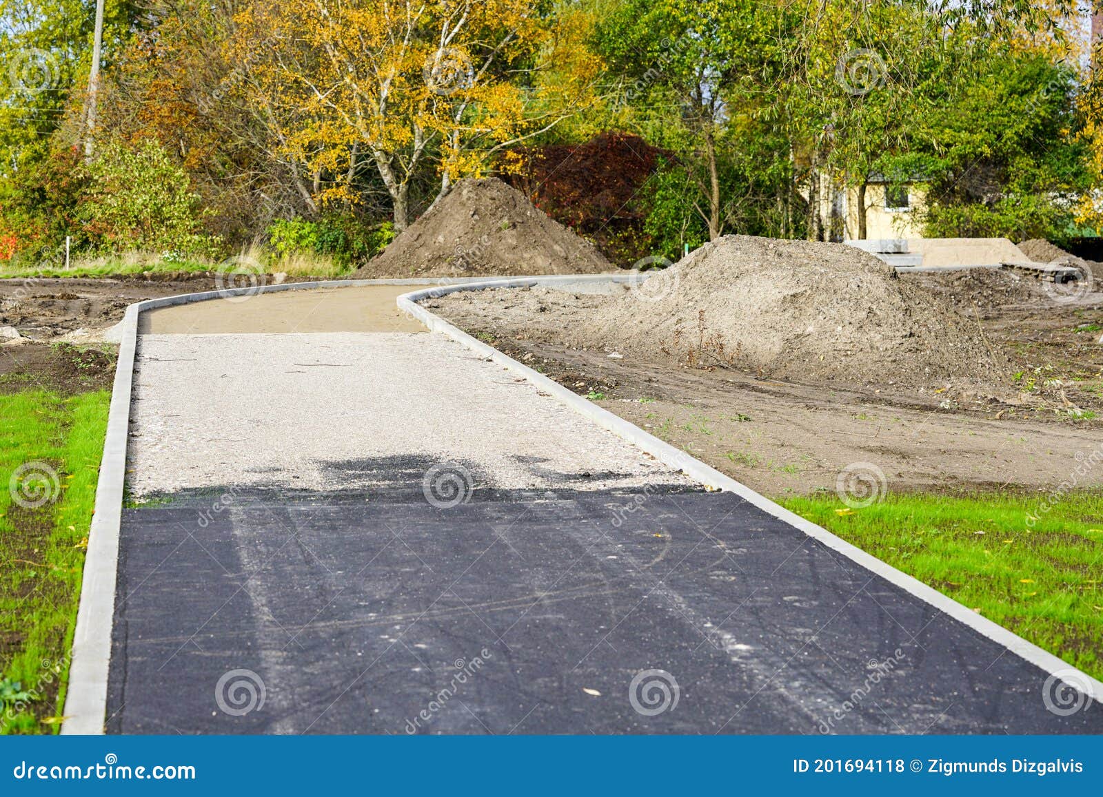 Improvement of the City Park Infrastructure, Pathways Asphalting Stock ...