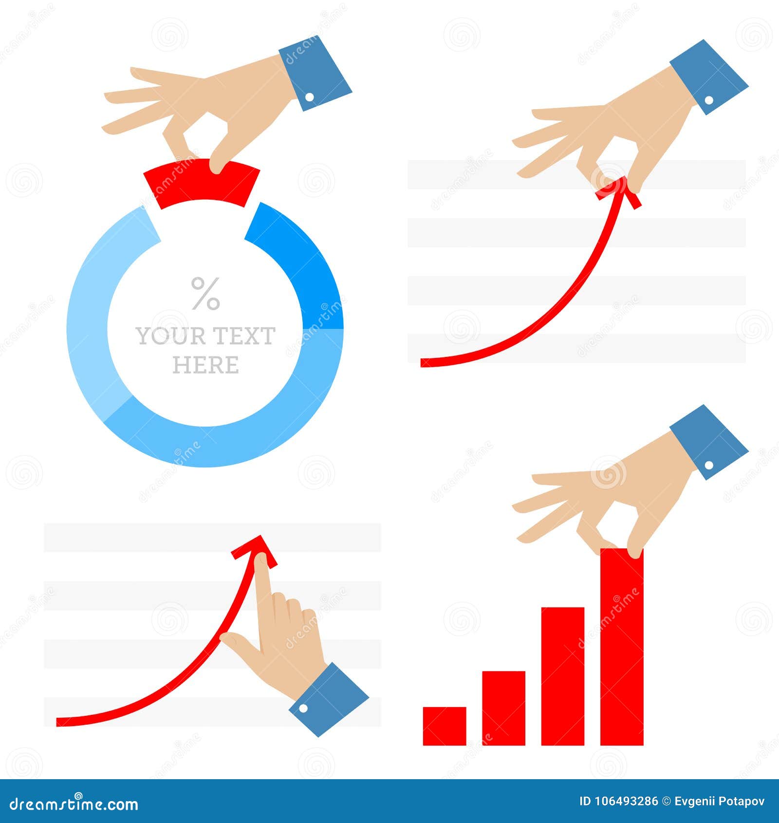 Improvement and Development Business. Flat Vector Concept Illustration ...