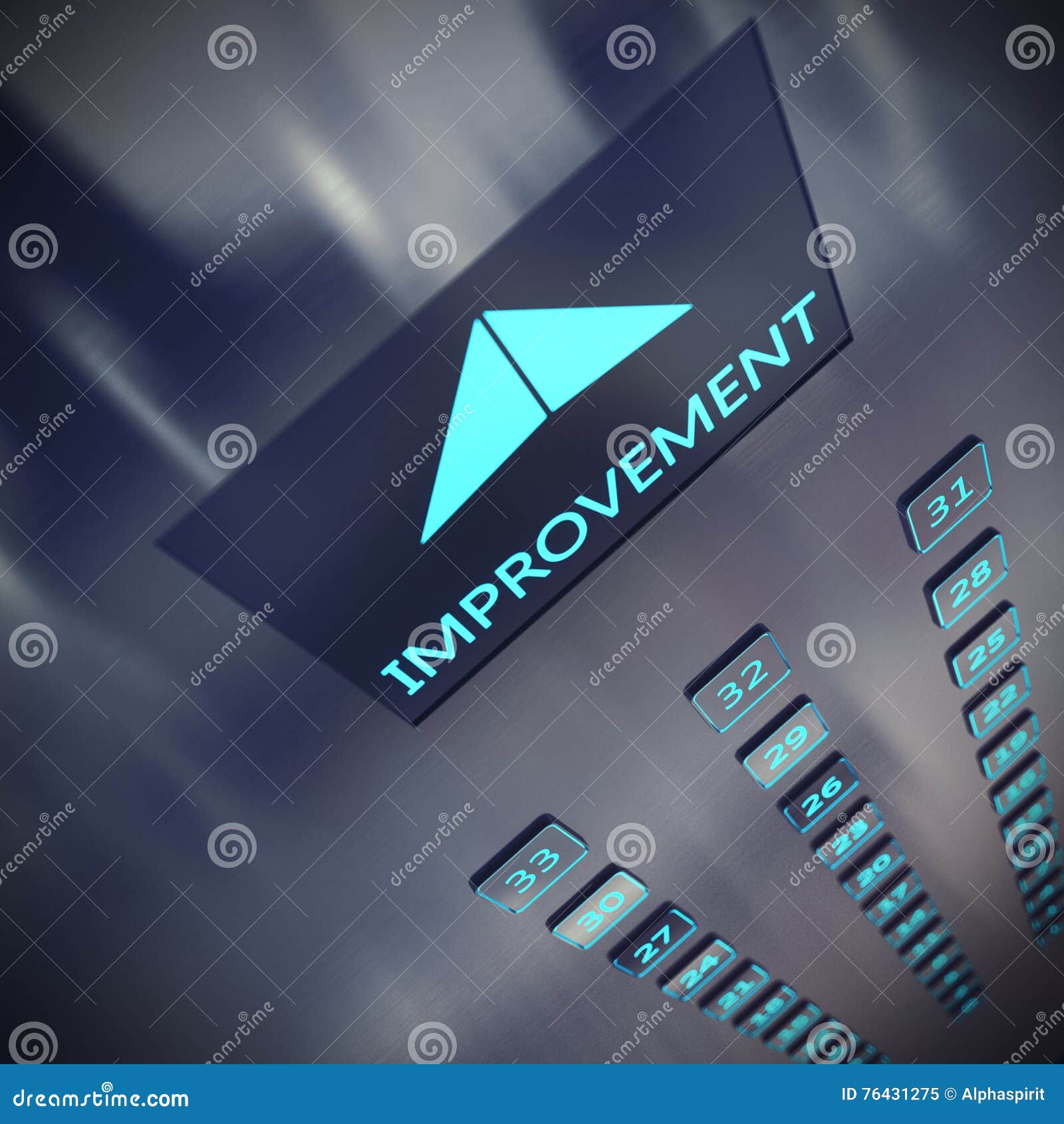 Improvement Elevator 3D Rendering Stock Illustration - Illustration of ...