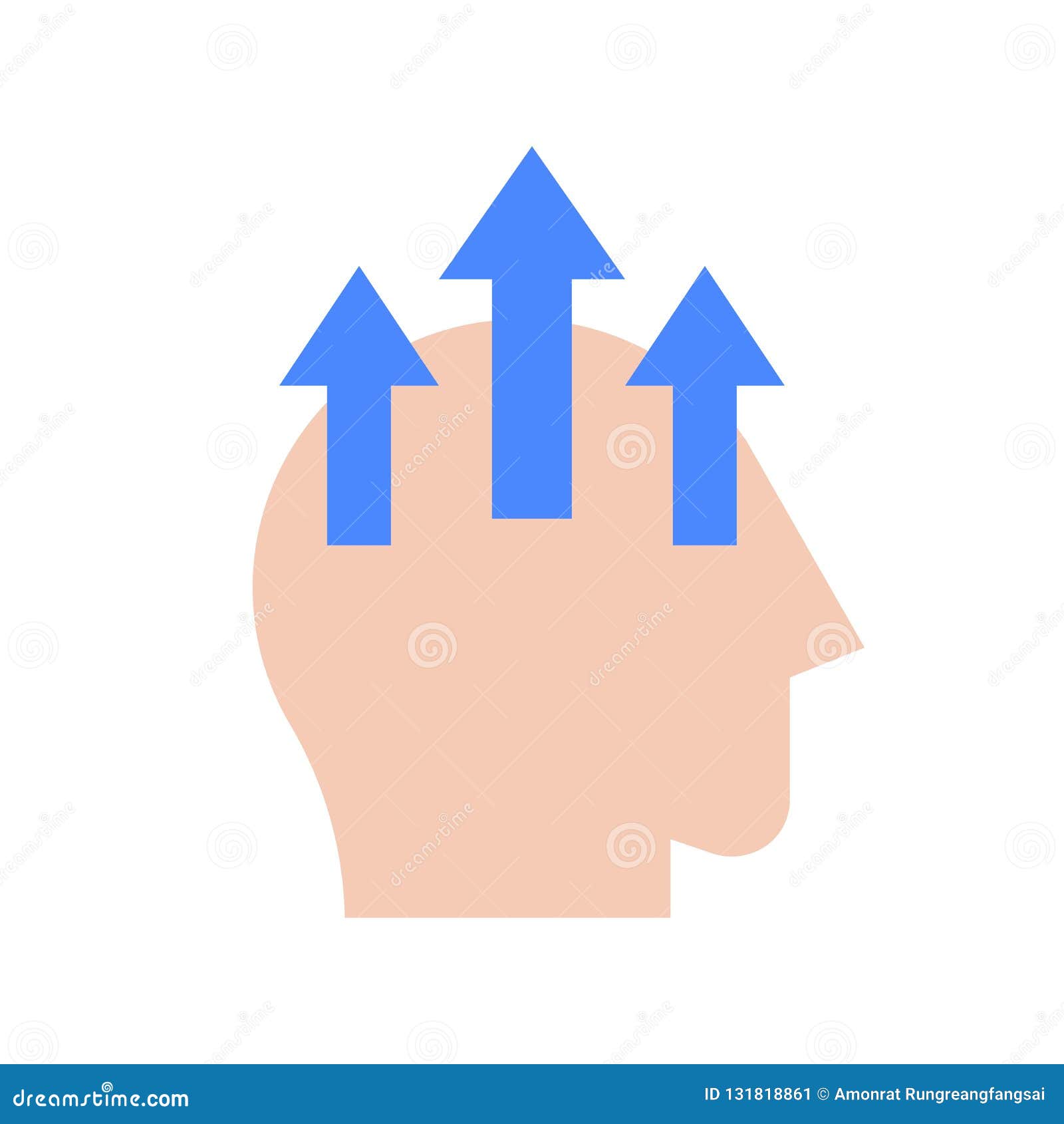 Improvement Human Skills Icon, Learning and Education Concept Stock ...