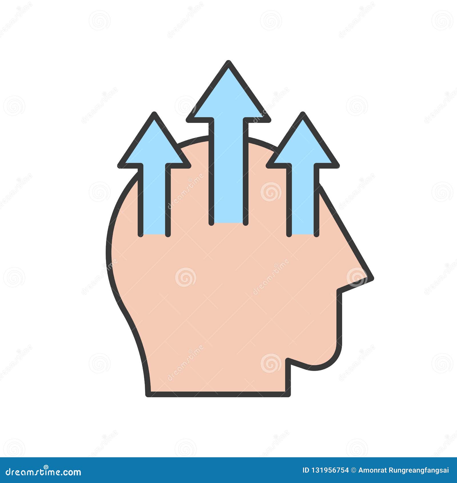 Improvement Human Skills Icon, Learning and Education Concept, E Stock ...