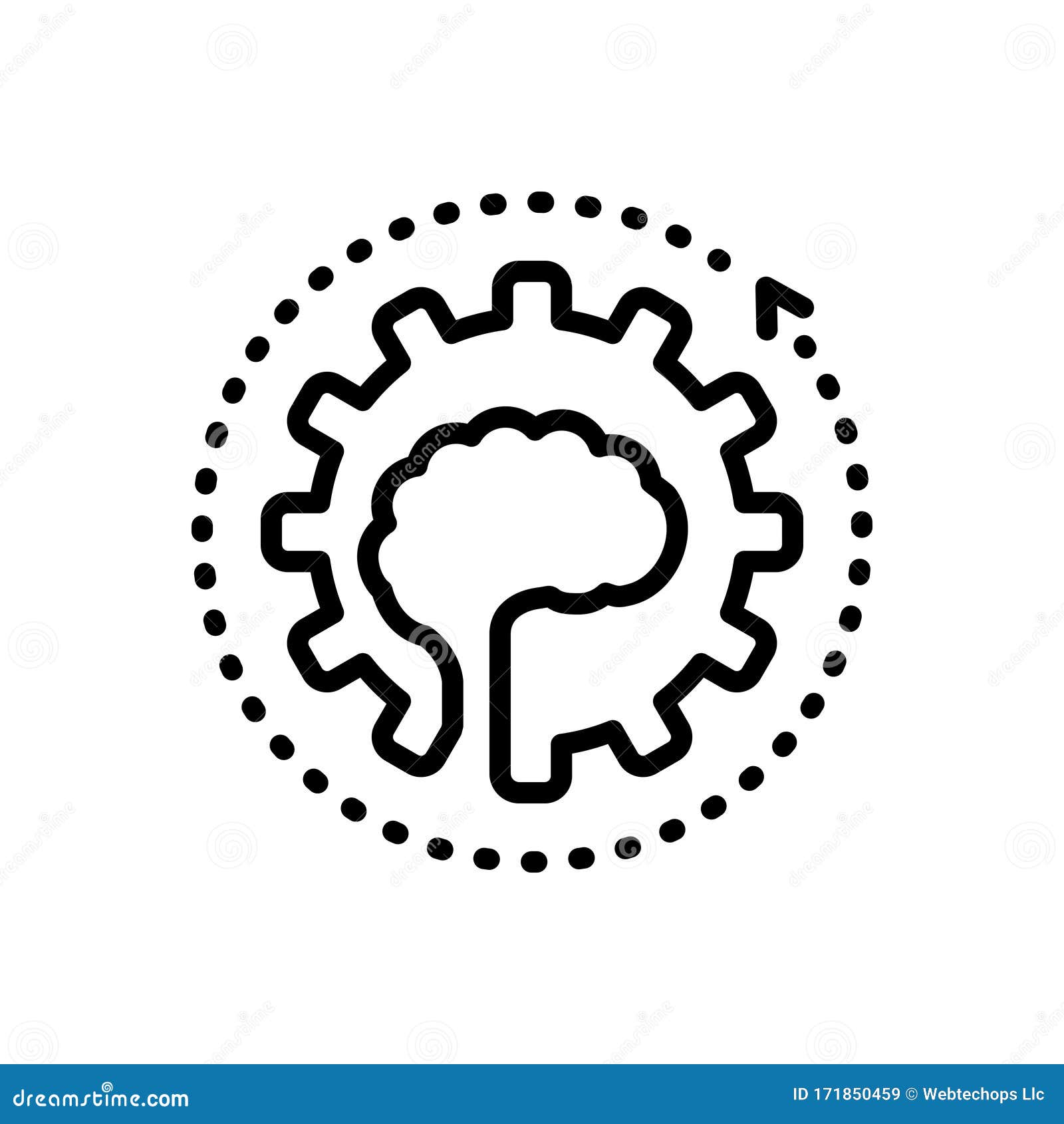 Black Line Icon for Improvement, Mend and Development Stock Vector ...