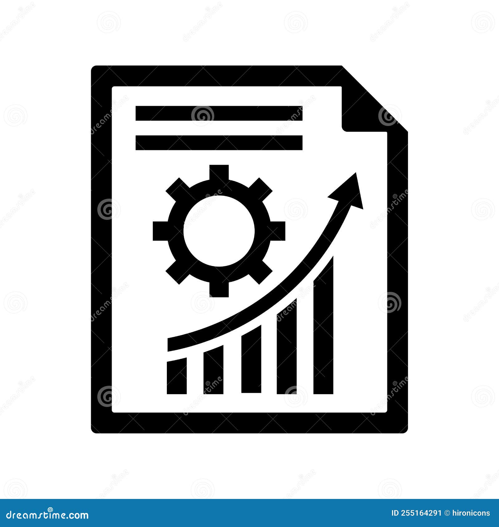 Improvement, List, Progress, Setting Icon. Black Vector Graphics Stock ...