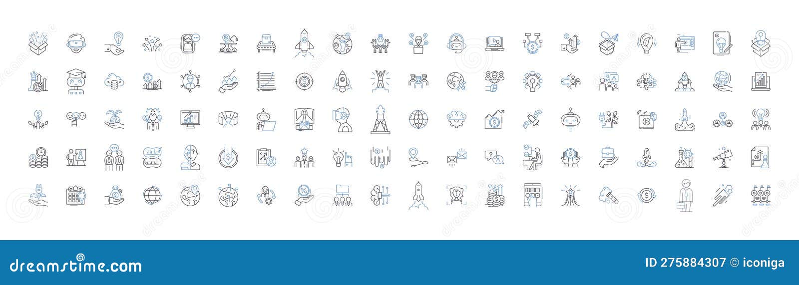Improvement Line Icons Collection. Refinement, Progress, Growth ...
