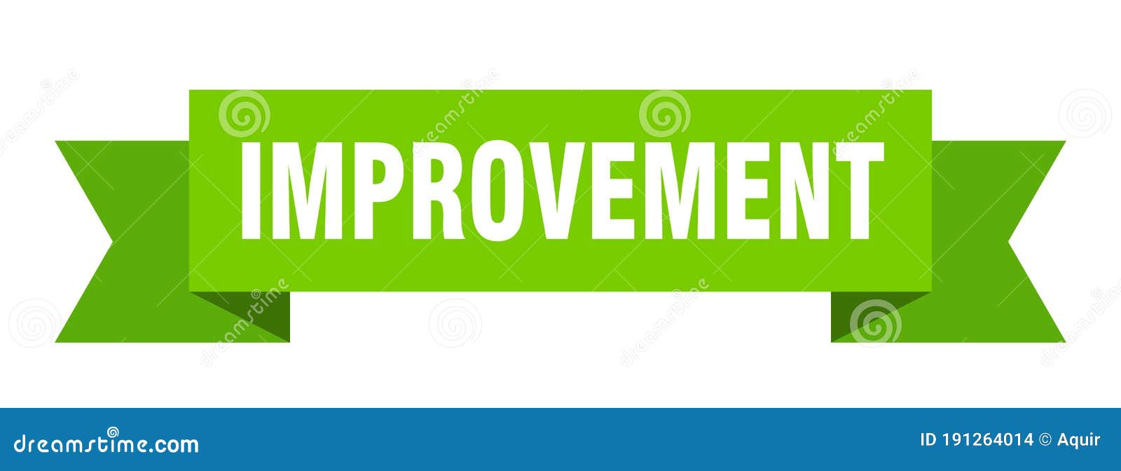 Improvement ribbon. stock vector. Illustration of vignette - 191264014
