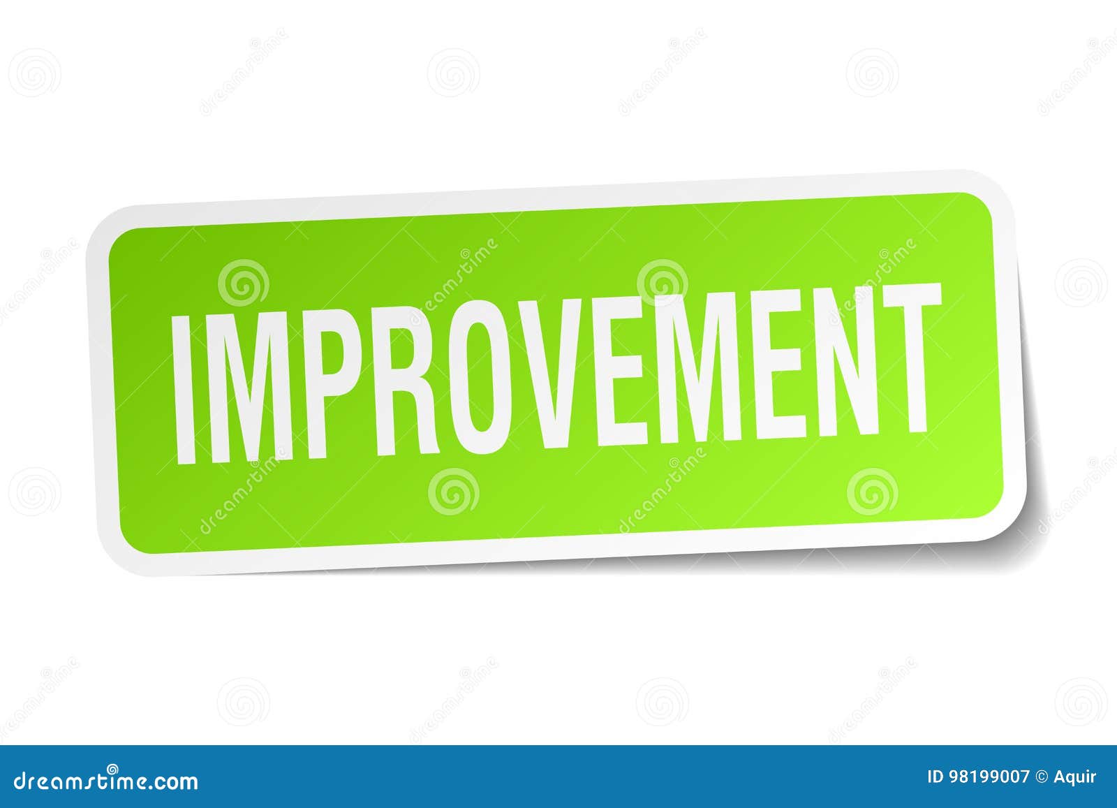 Improvement sticker stock vector. Illustration of square - 98199007