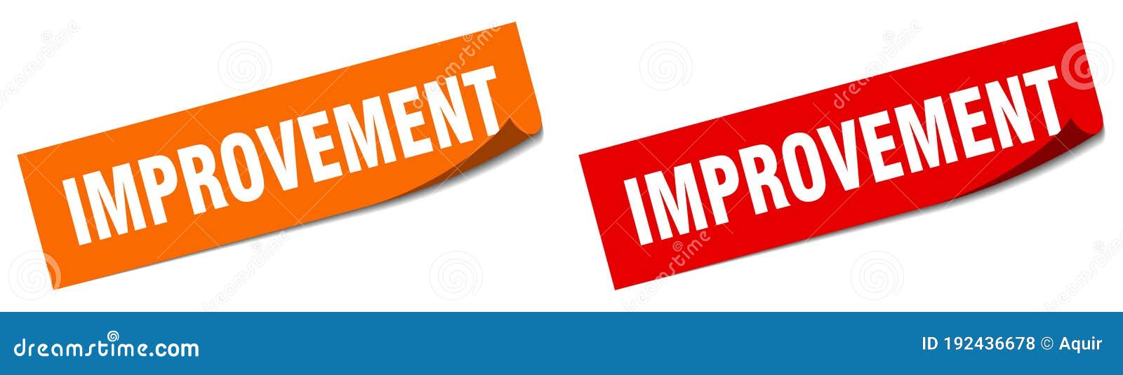 Improvement Sticker. Improvement Sign Set Stock Vector - Illustration ...