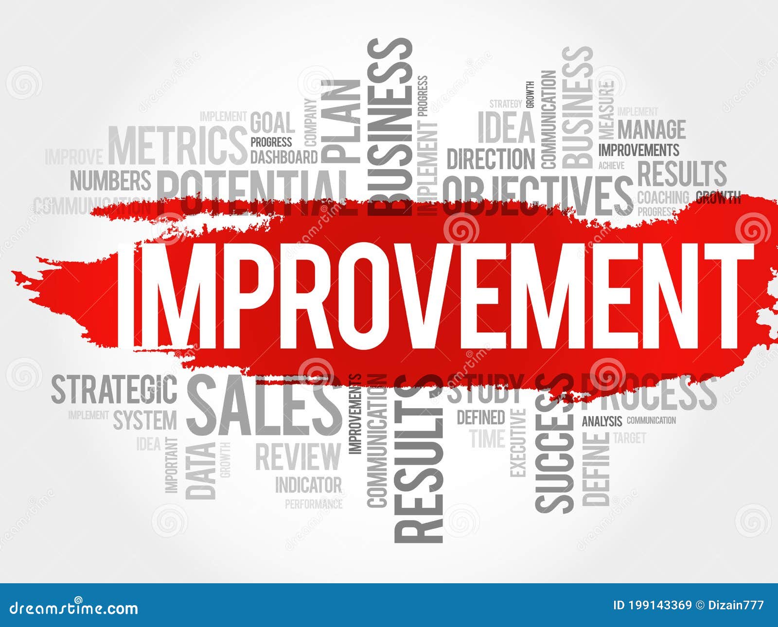 Improvement word cloud stock illustration. Illustration of collage ...