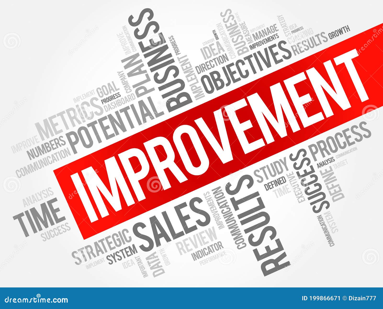 Improvement word cloud stock illustration. Illustration of growing ...