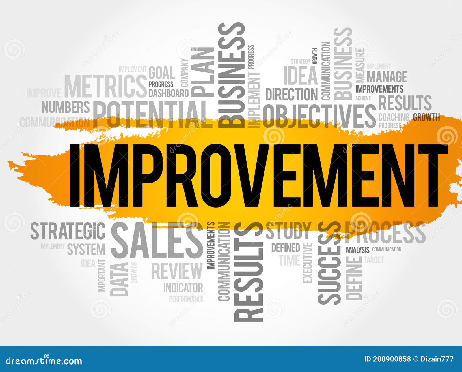 Improvement Word Cloud Collage Stock Illustration - Illustration of ...