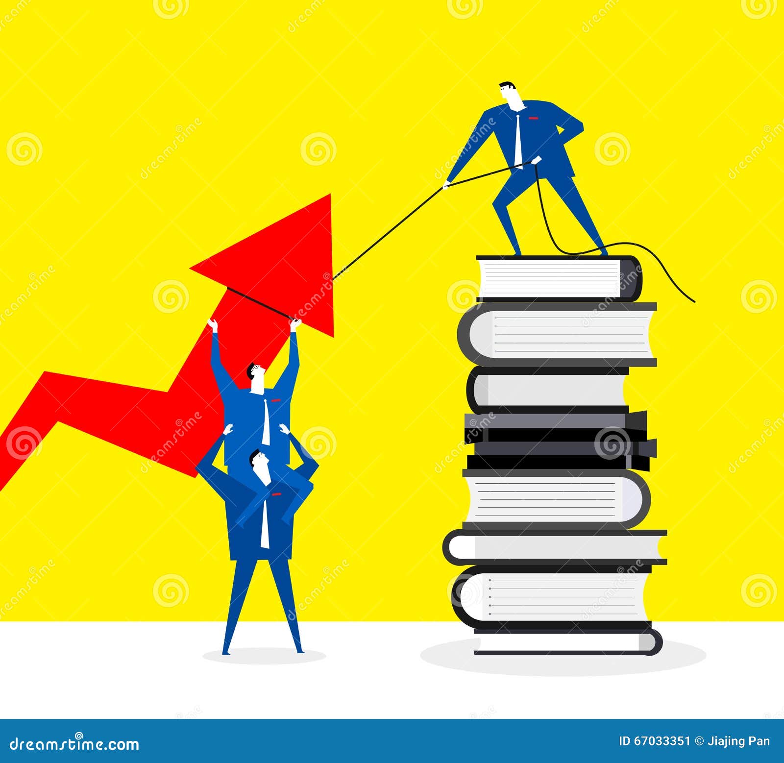 Improving Efficiency by Expertise Stock Illustration - Illustration of ...