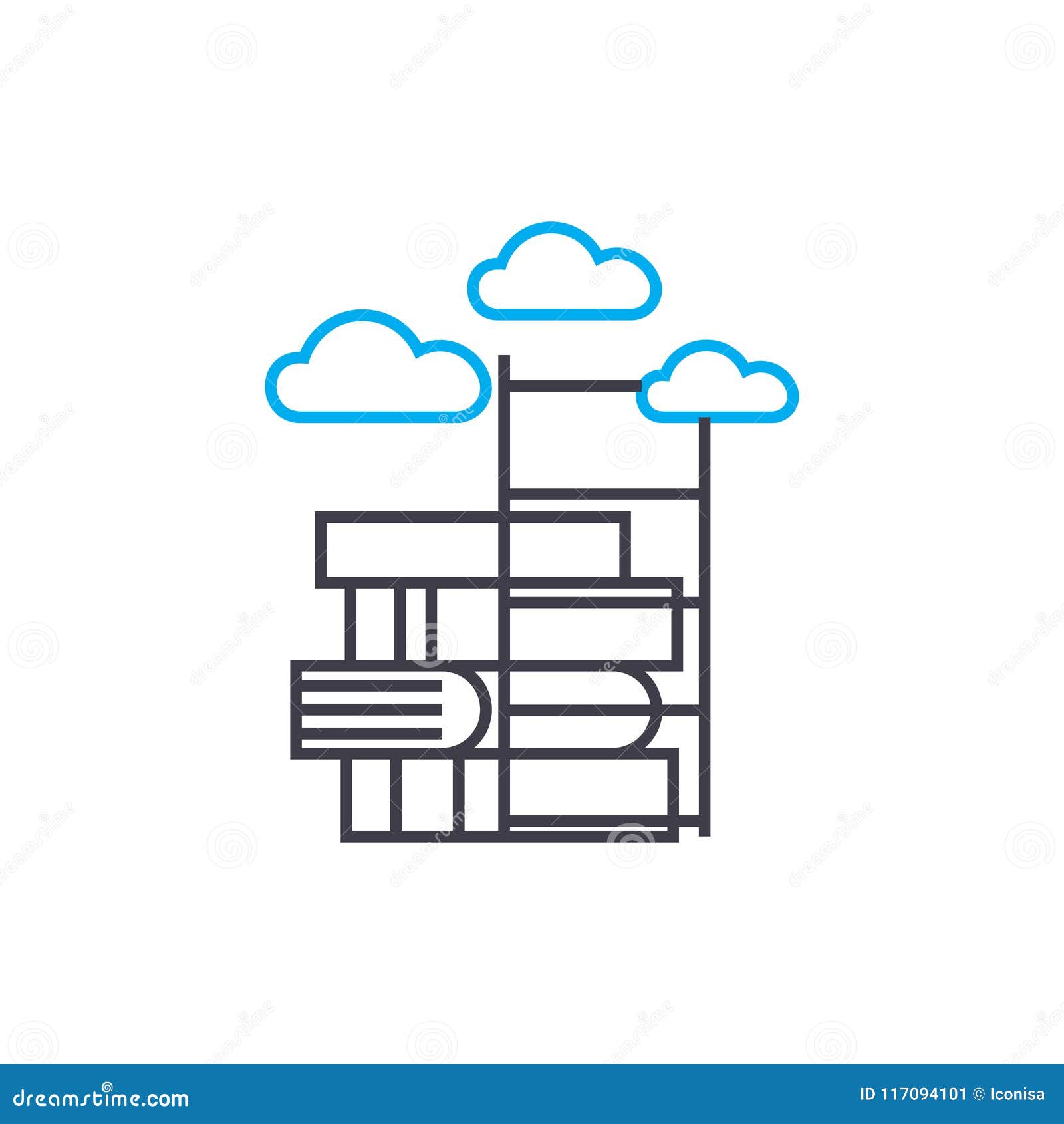 Improving Erudition Linear Icon Concept. Improving Erudition Line ...