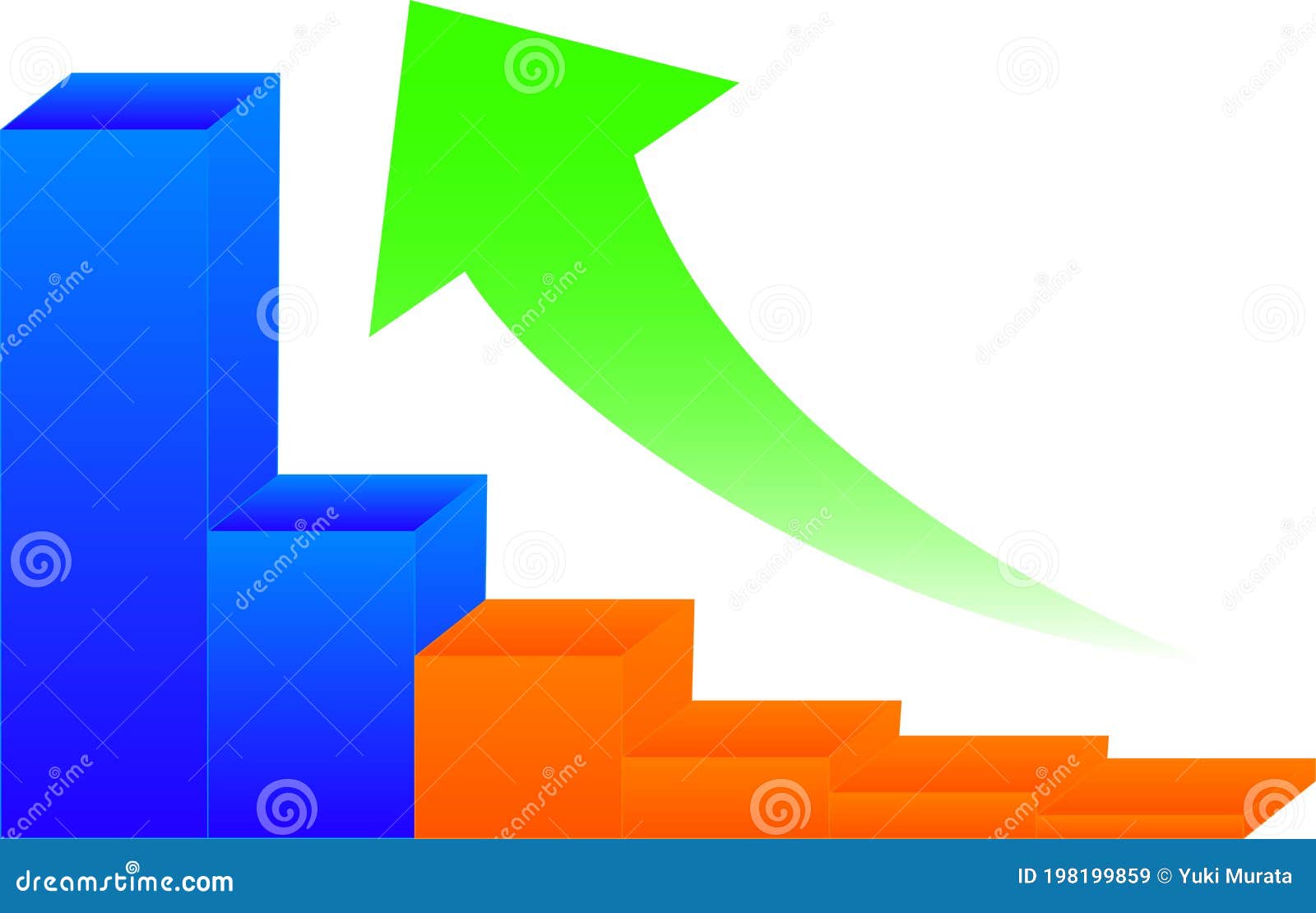 Improving Graphs And Arrow Cartoon Vector | CartoonDealer.com #198199865