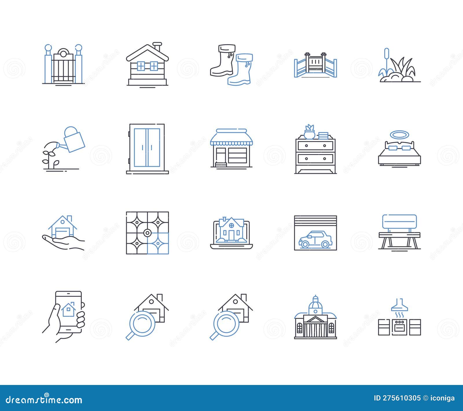 Improving Line Icons Collection. Optimizing, Enhancing, Developing, Progressing, Advancing ...
