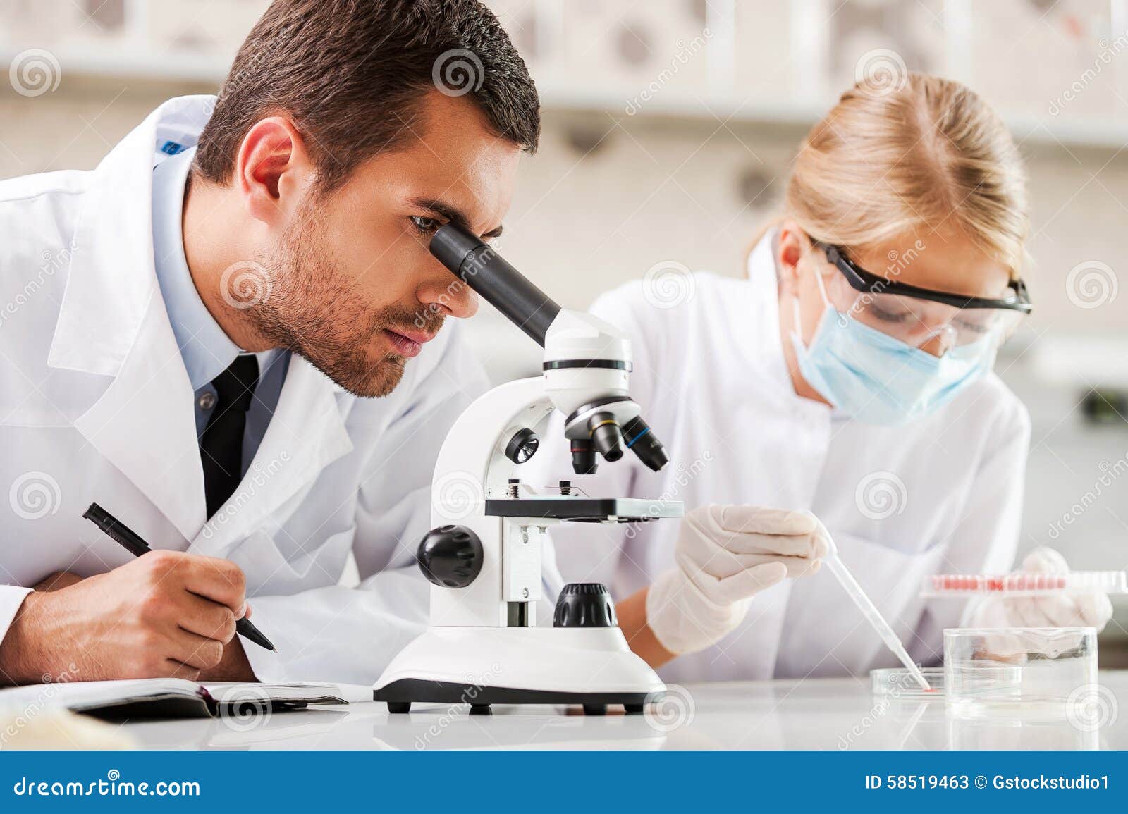 Improving modern medicine. stock image. Image of glass - 58519463