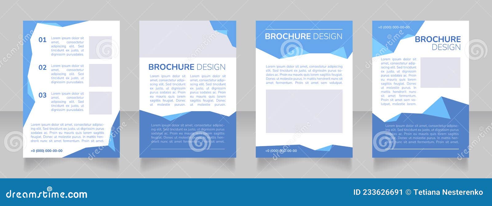 Improving Professional Qualifications Blank Brochure Layout Design ...