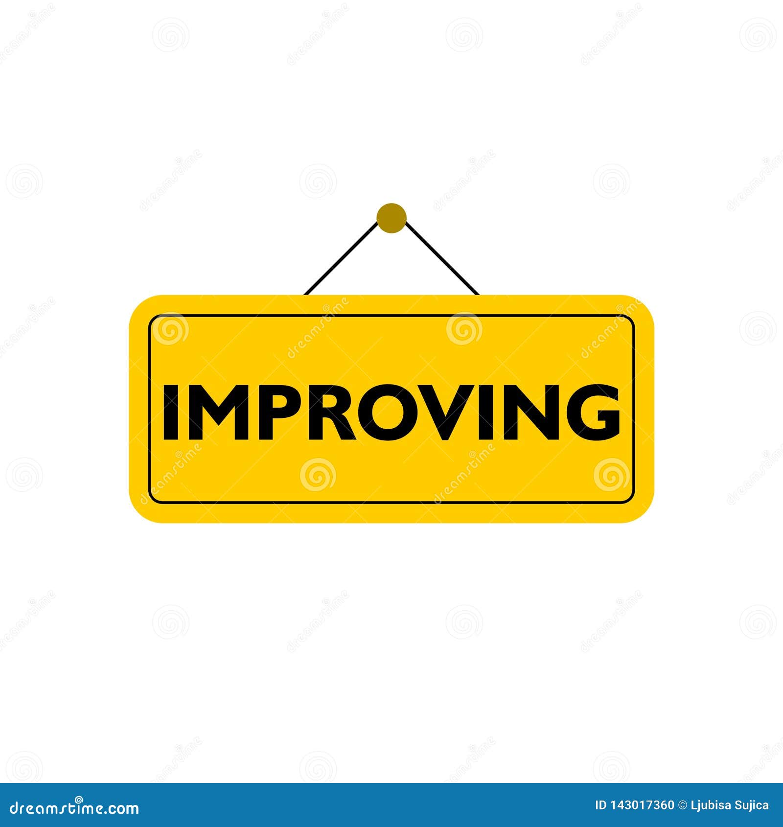 Improving sign or icon stock vector. Illustration of retro - 143017360