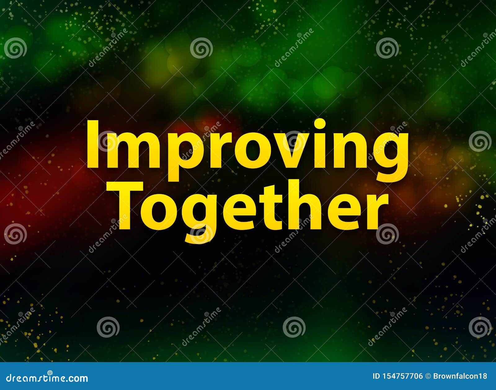 Improving Together Abstract Bokeh Dark Background Stock Illustration ...
