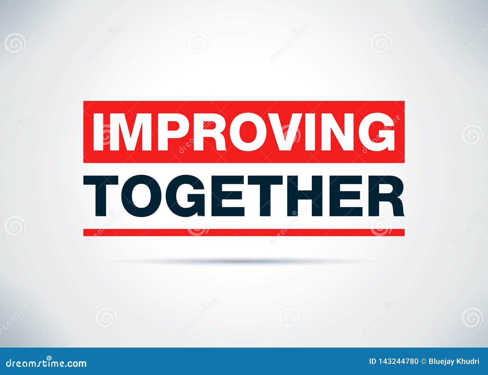 Improving Together Abstract Flat Background Design Illustration Stock ...